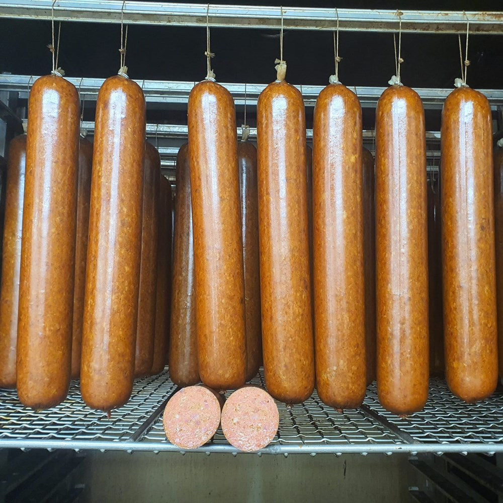 ANGUS BEEF SUDJUK SALAMI HALF – ZAROA MEATS